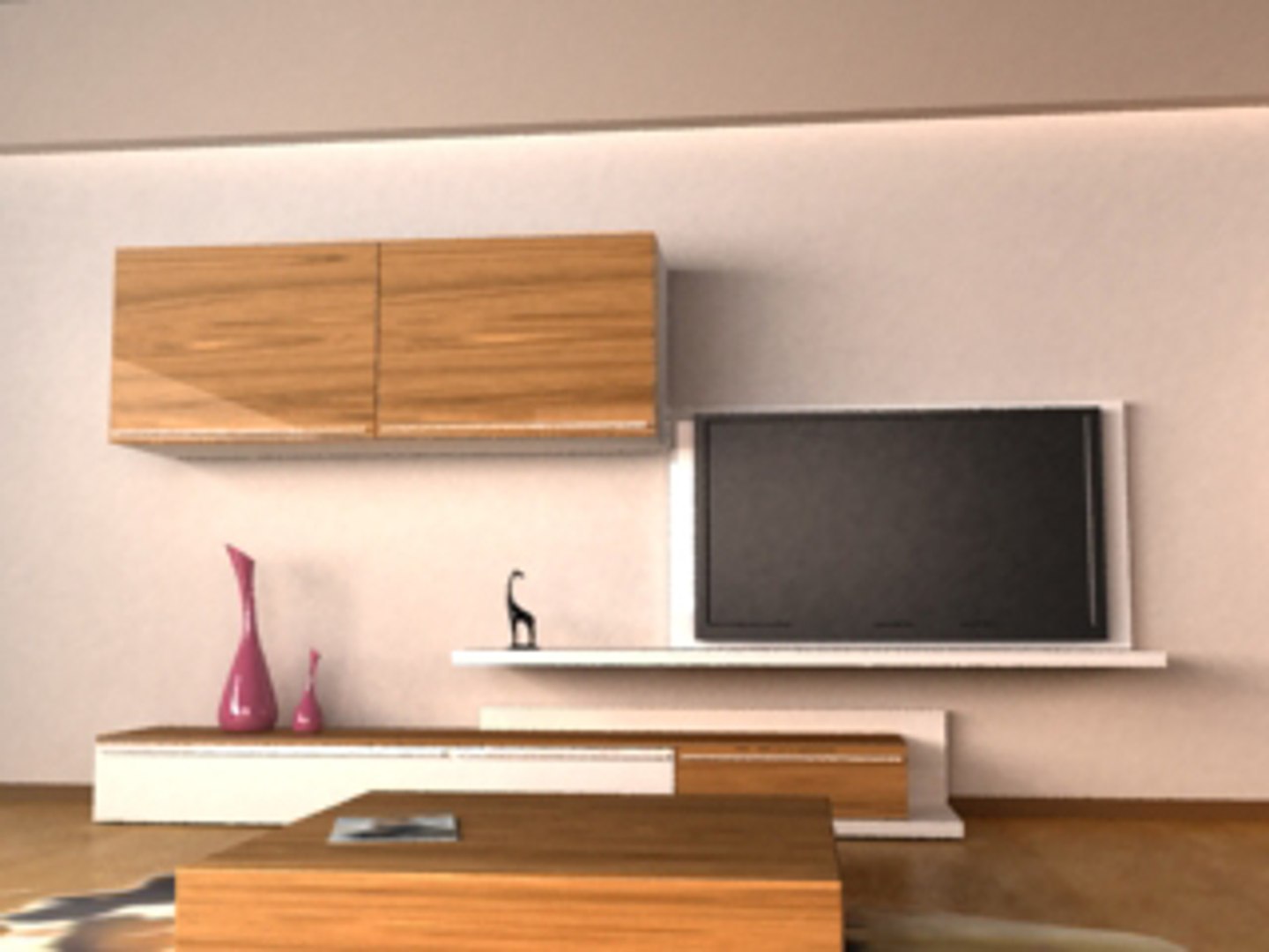 3d Wardrobe Tv Console Model