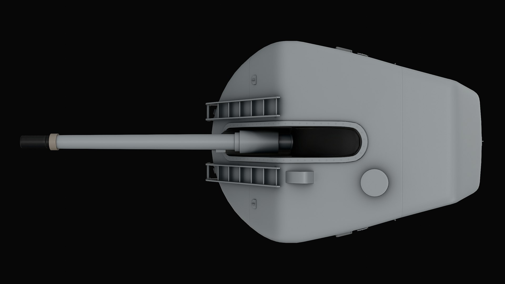 3D Otobreda 127-54 Naval Gun - TurboSquid 2287029