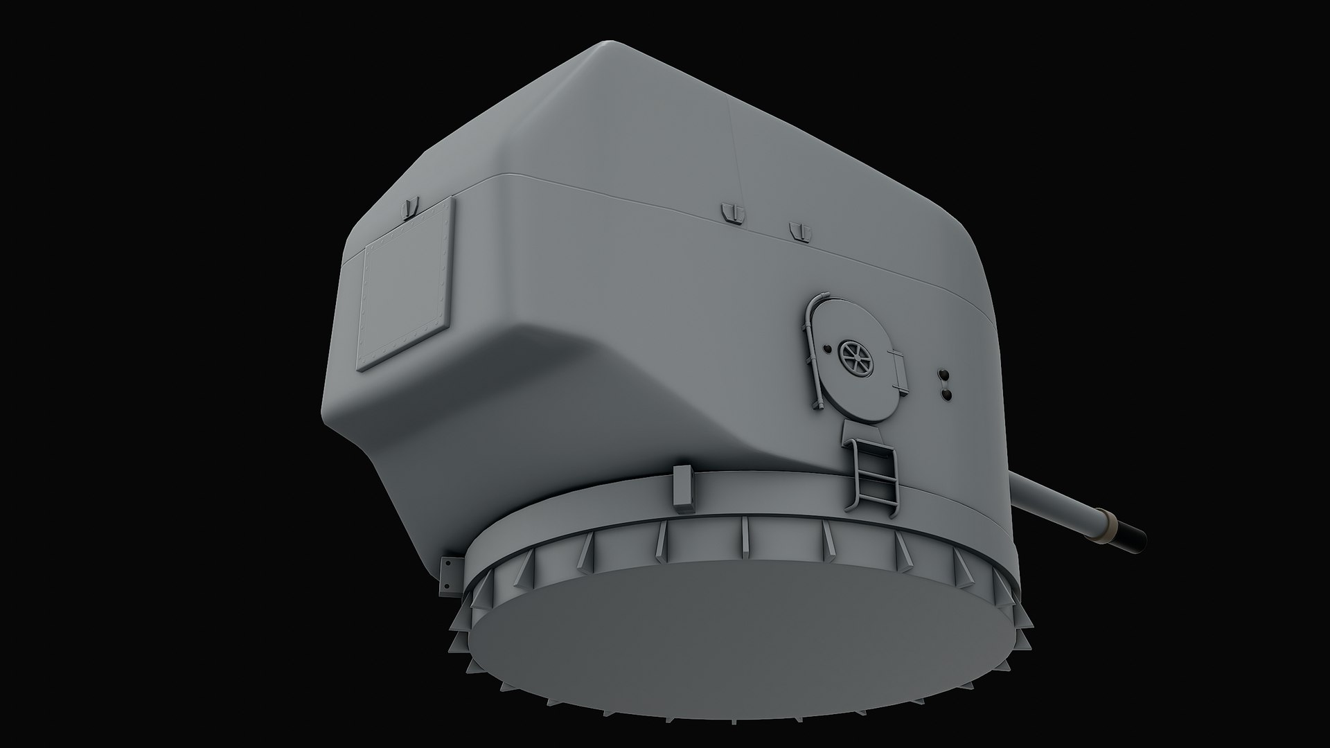 3D Otobreda 127-54 Naval Gun - TurboSquid 2287029