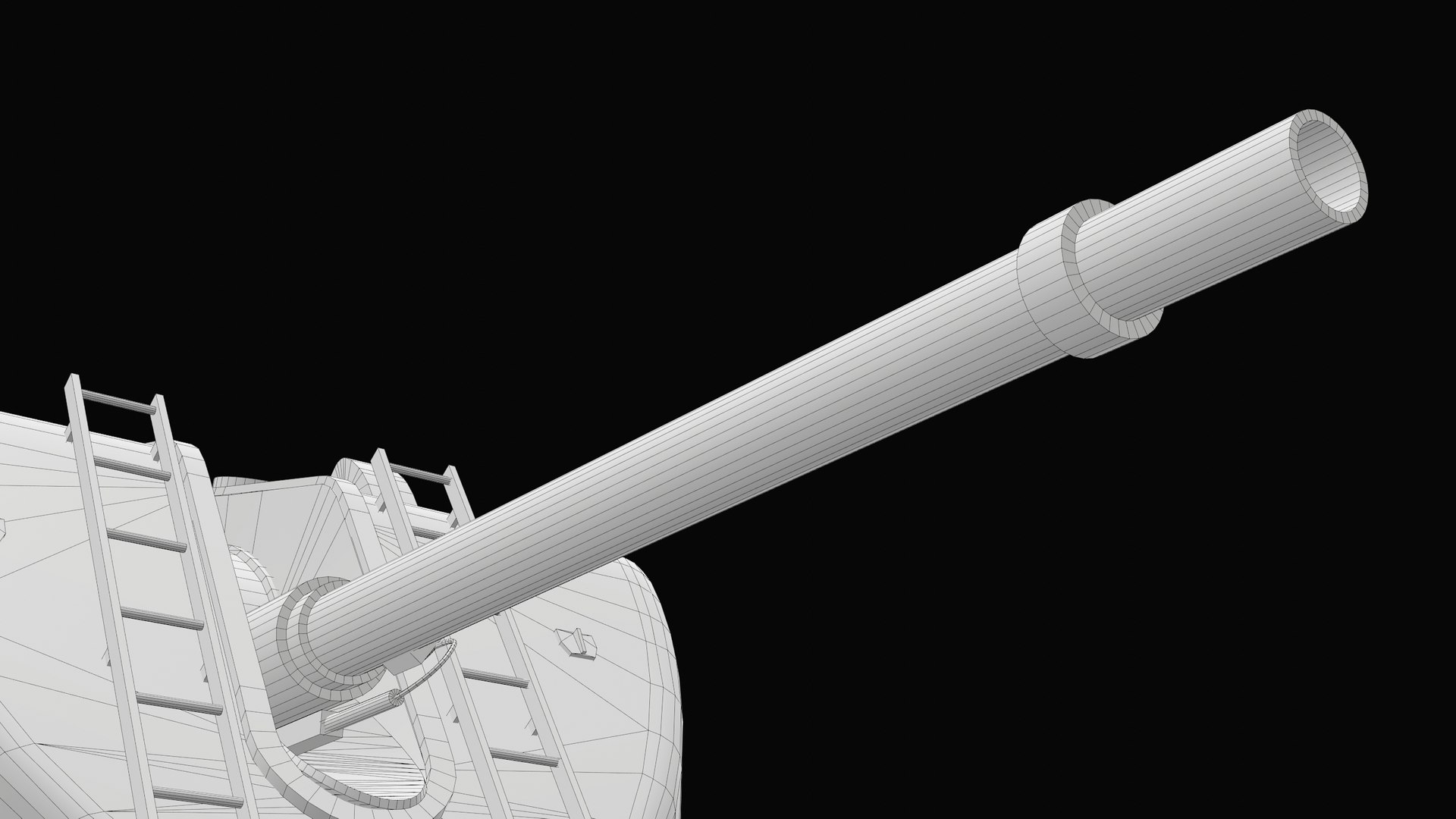 3D Otobreda 127-54 Naval Gun - TurboSquid 2287029