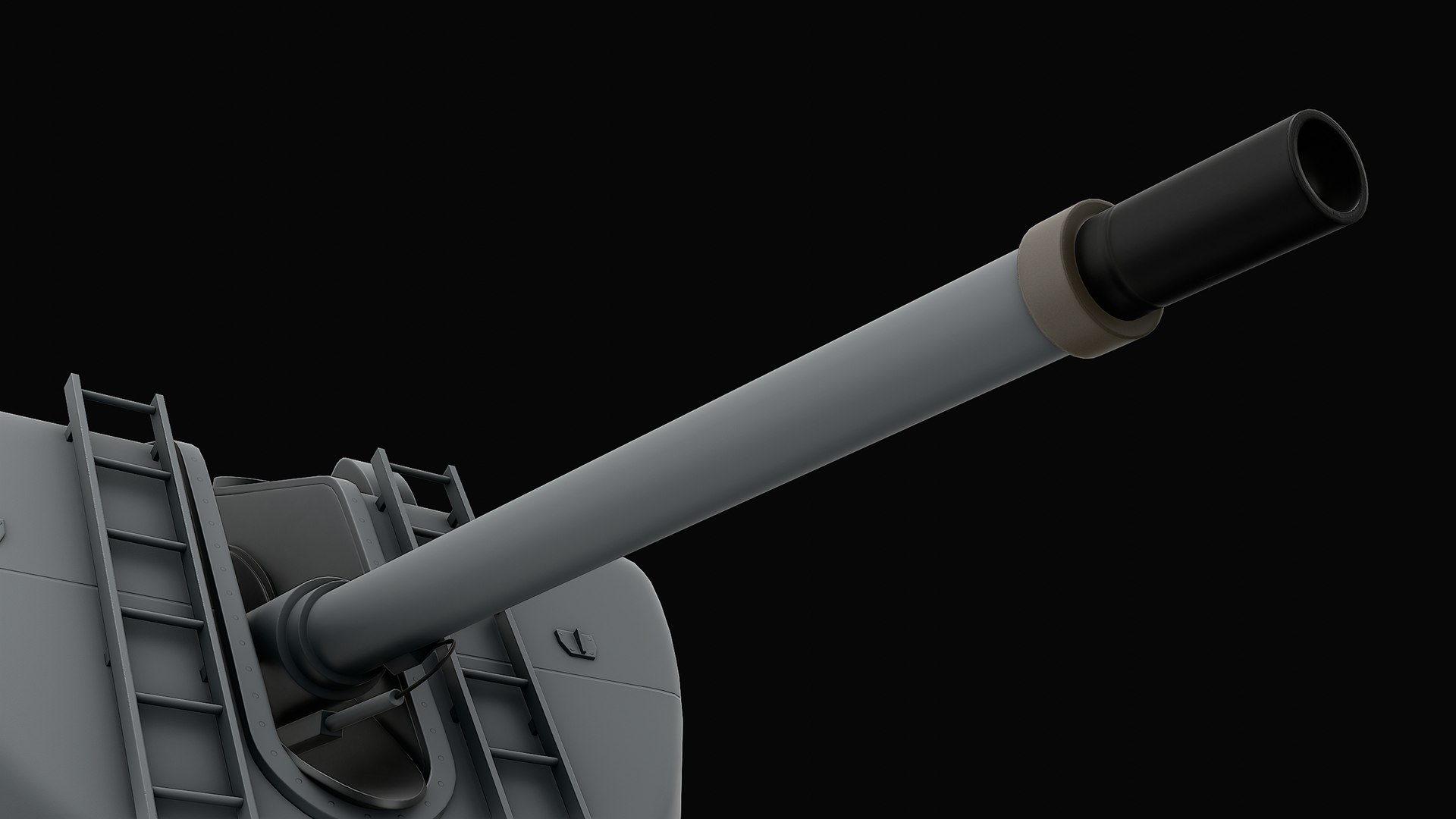 3D Otobreda 127-54 Naval Gun - TurboSquid 2287029