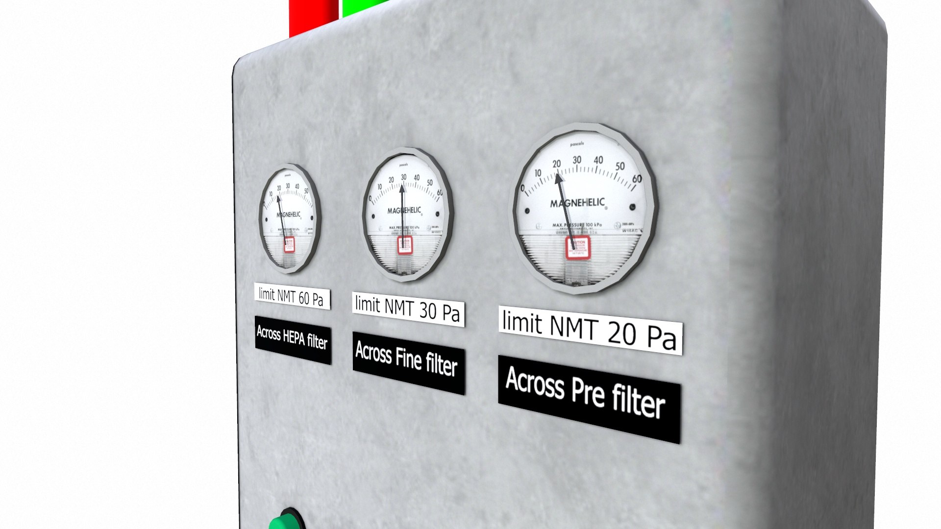 Filters Control Panel 3D Model - TurboSquid 2333376