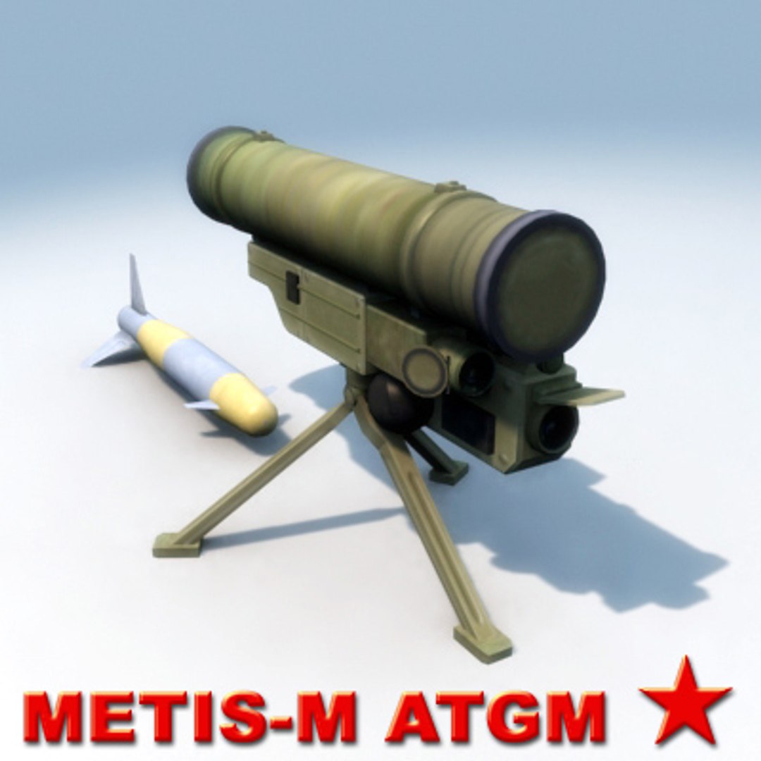 Metis-m At-13 Missile Launcher 3d Model
