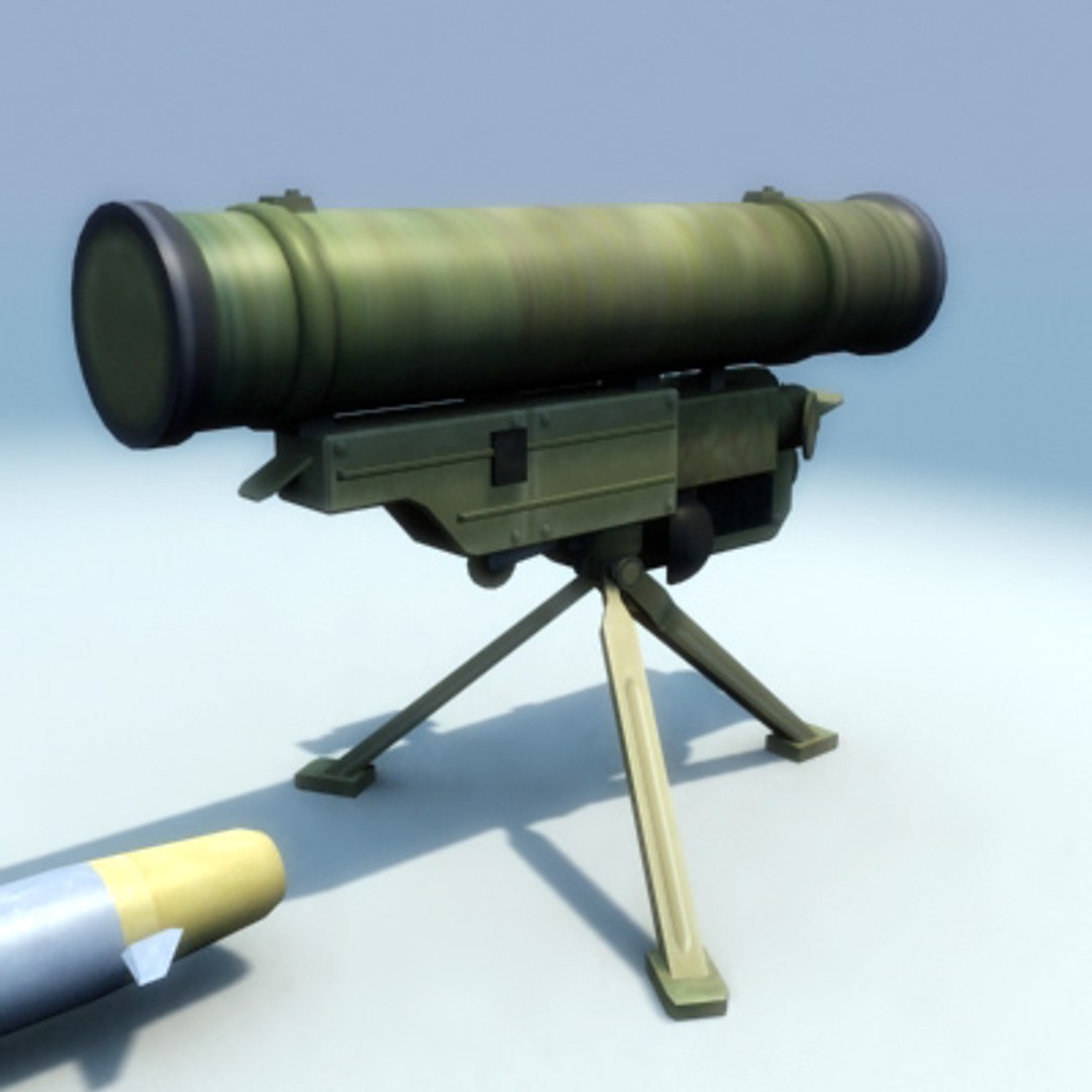 Metis-m At-13 Missile Launcher 3d Model