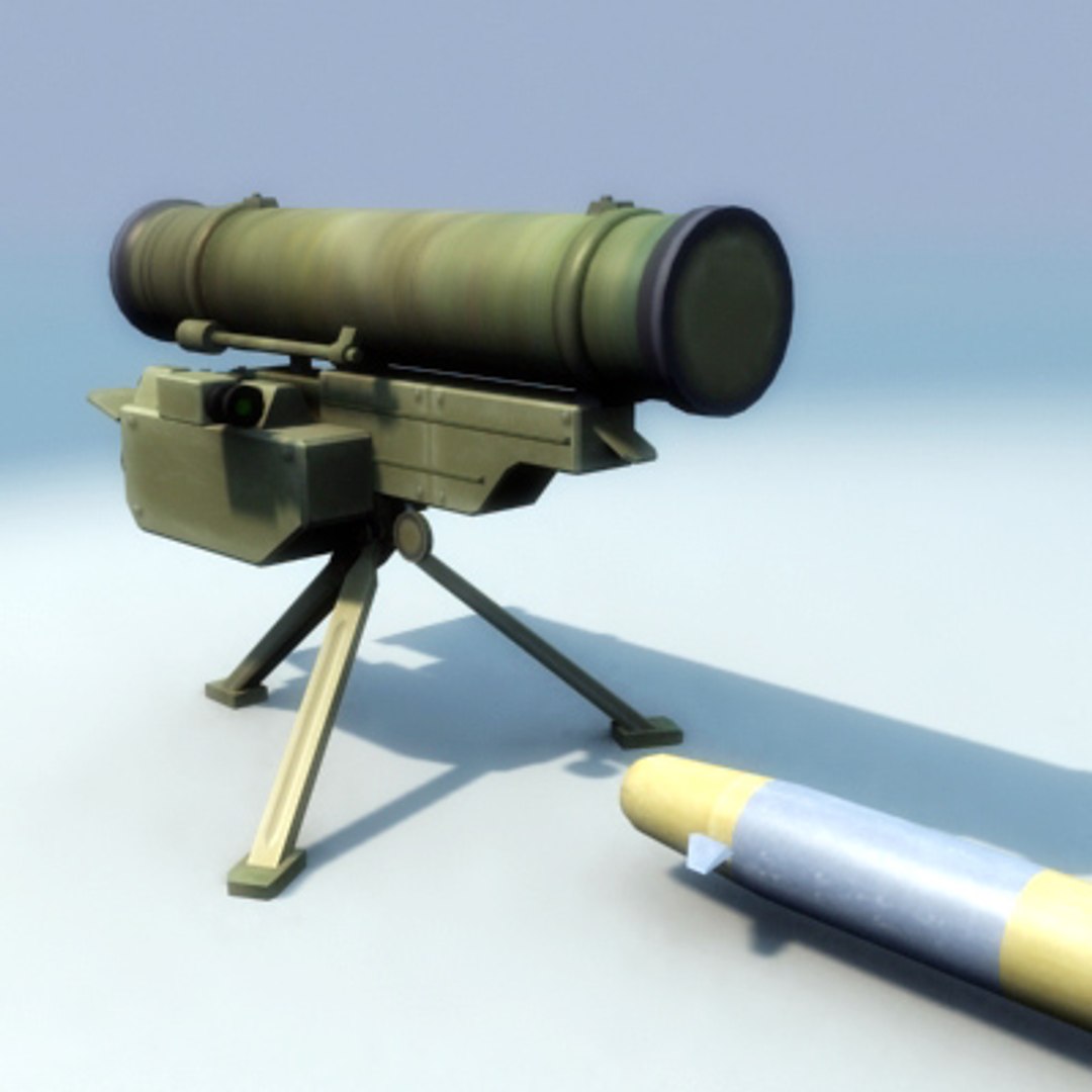 Metis-m At-13 Missile Launcher 3d Model