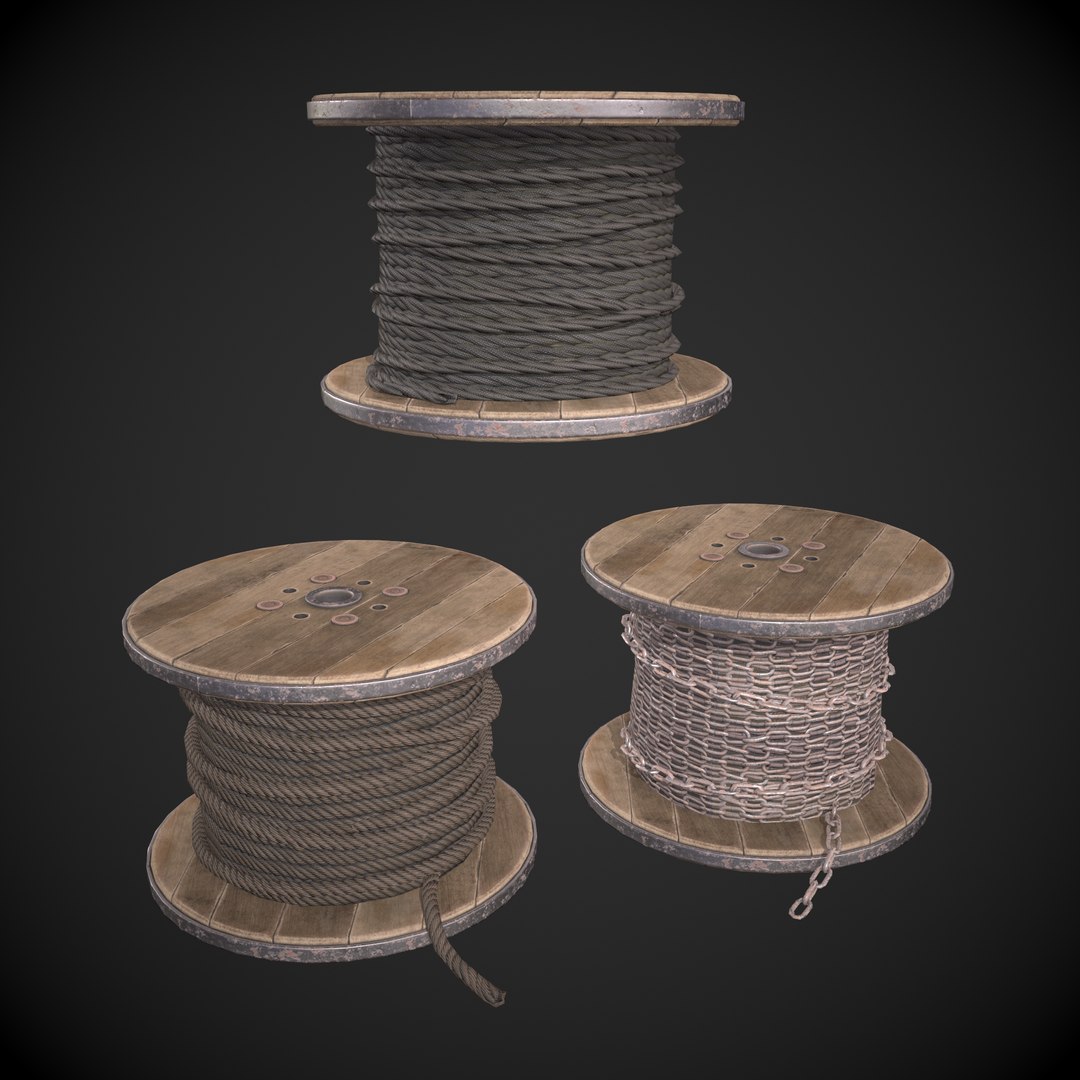3D Rope Spool Model - TurboSquid 1739590