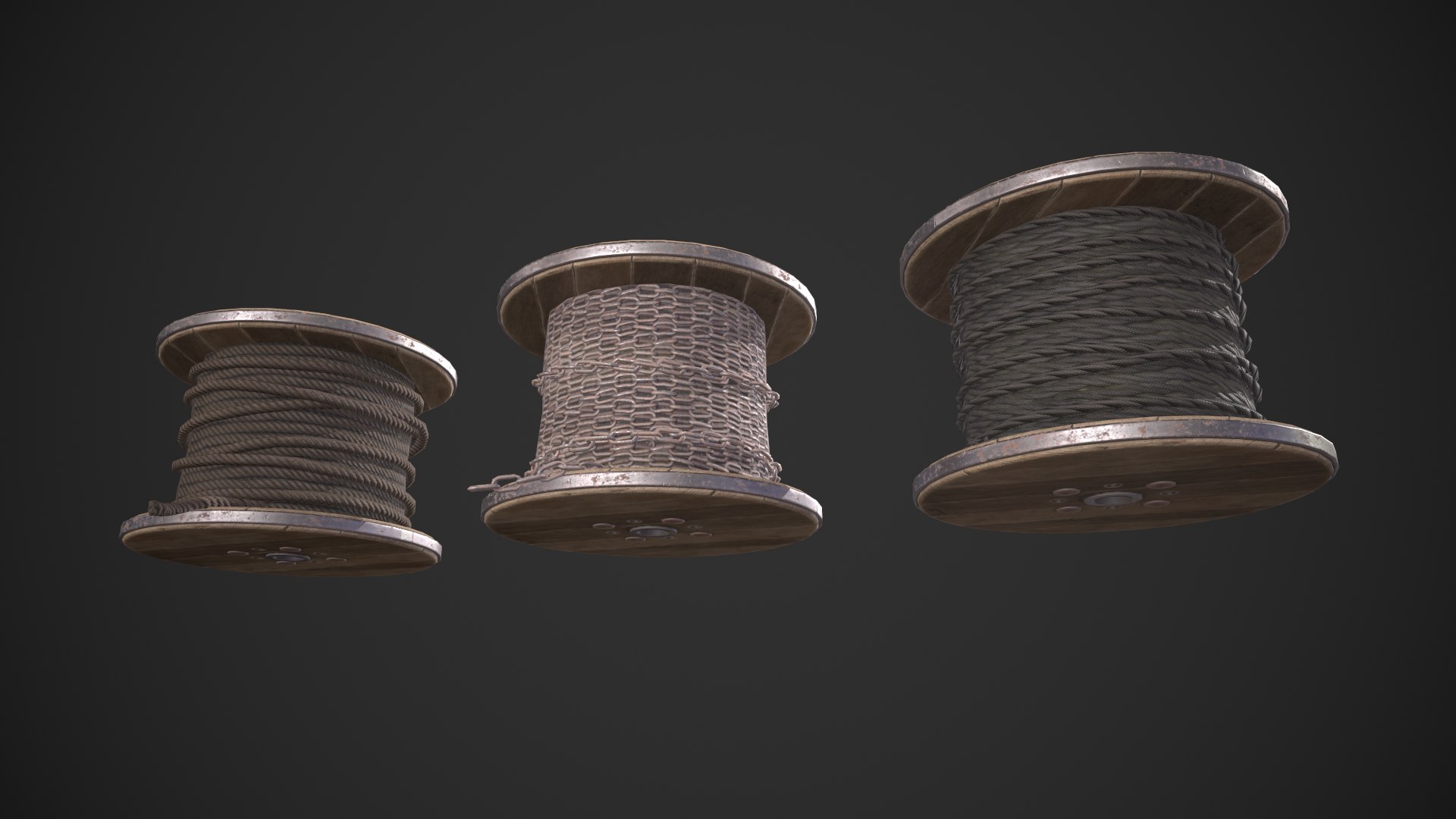 3D Rope Spool Model - TurboSquid 1739590