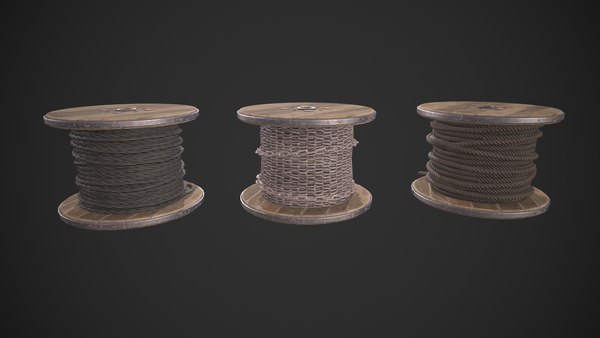 3D Rope Spool model - TurboSquid 1739590