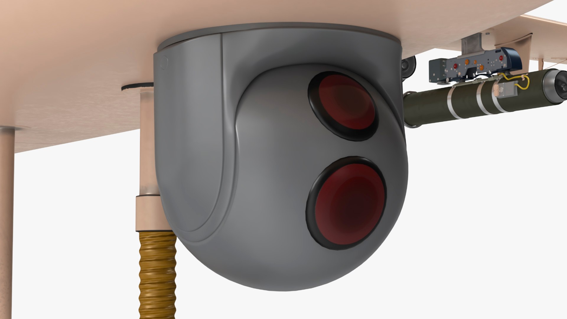 3D Camouflage Iranian Drone Mohajer-6 With Camera - TurboSquid 2287640