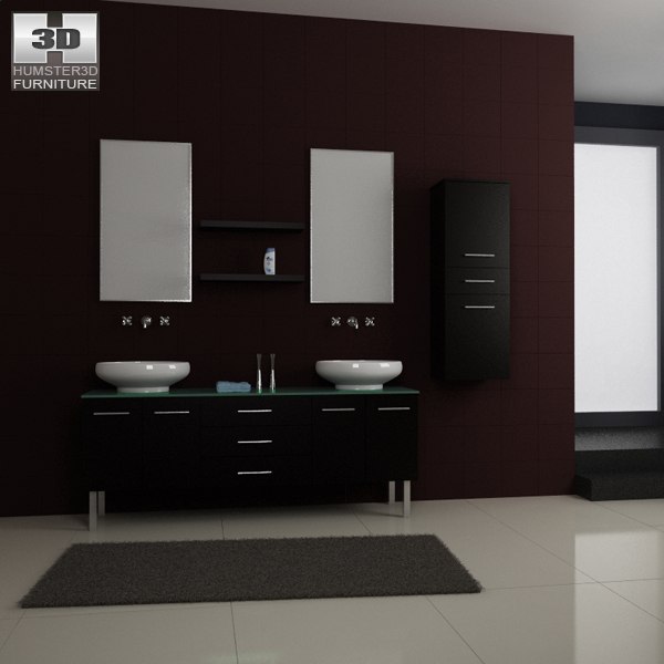 bathroom furniture 04 set obj