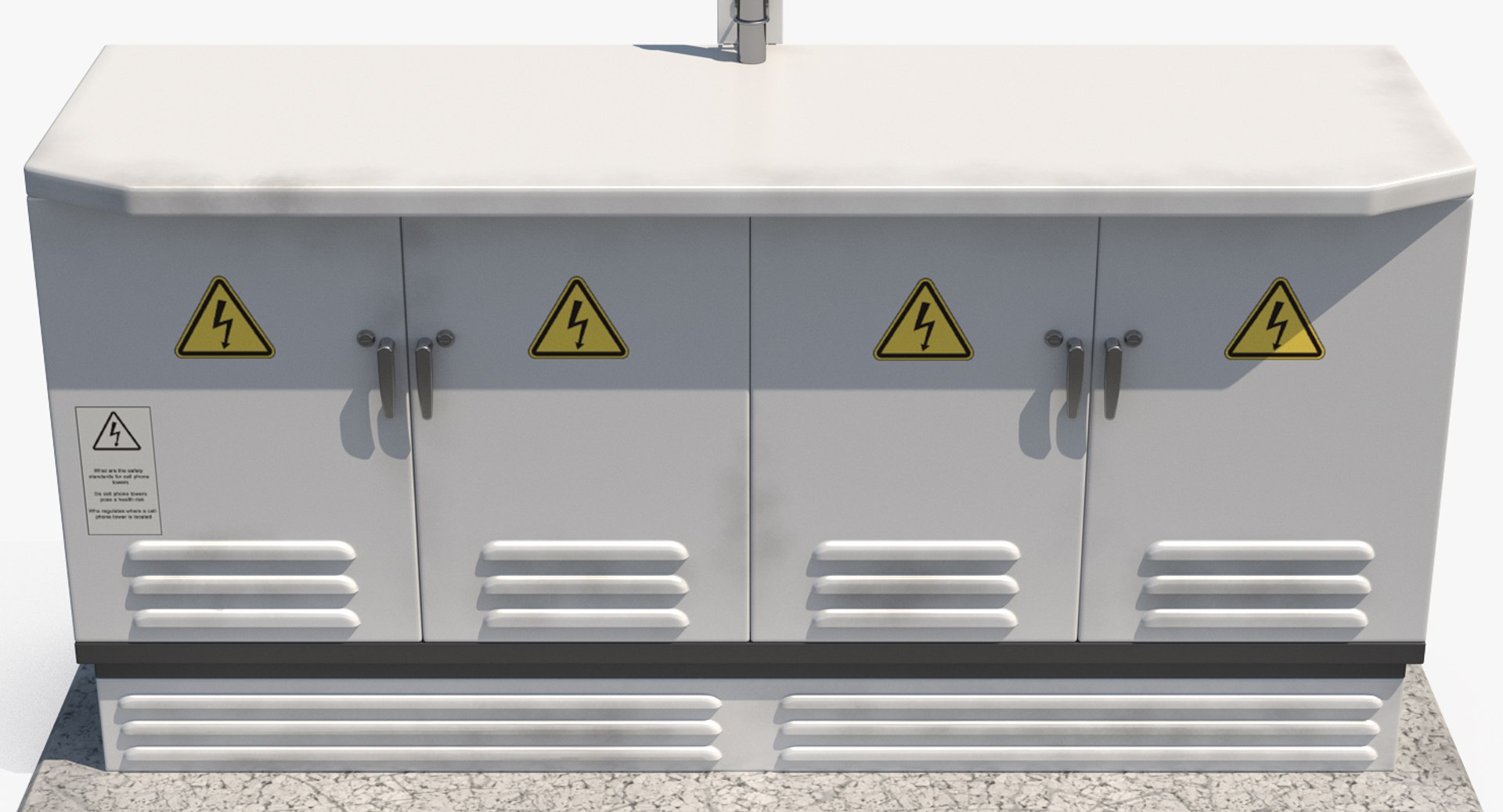 Cabinet Outdoor Electric Control 3D Model - TurboSquid 1220236