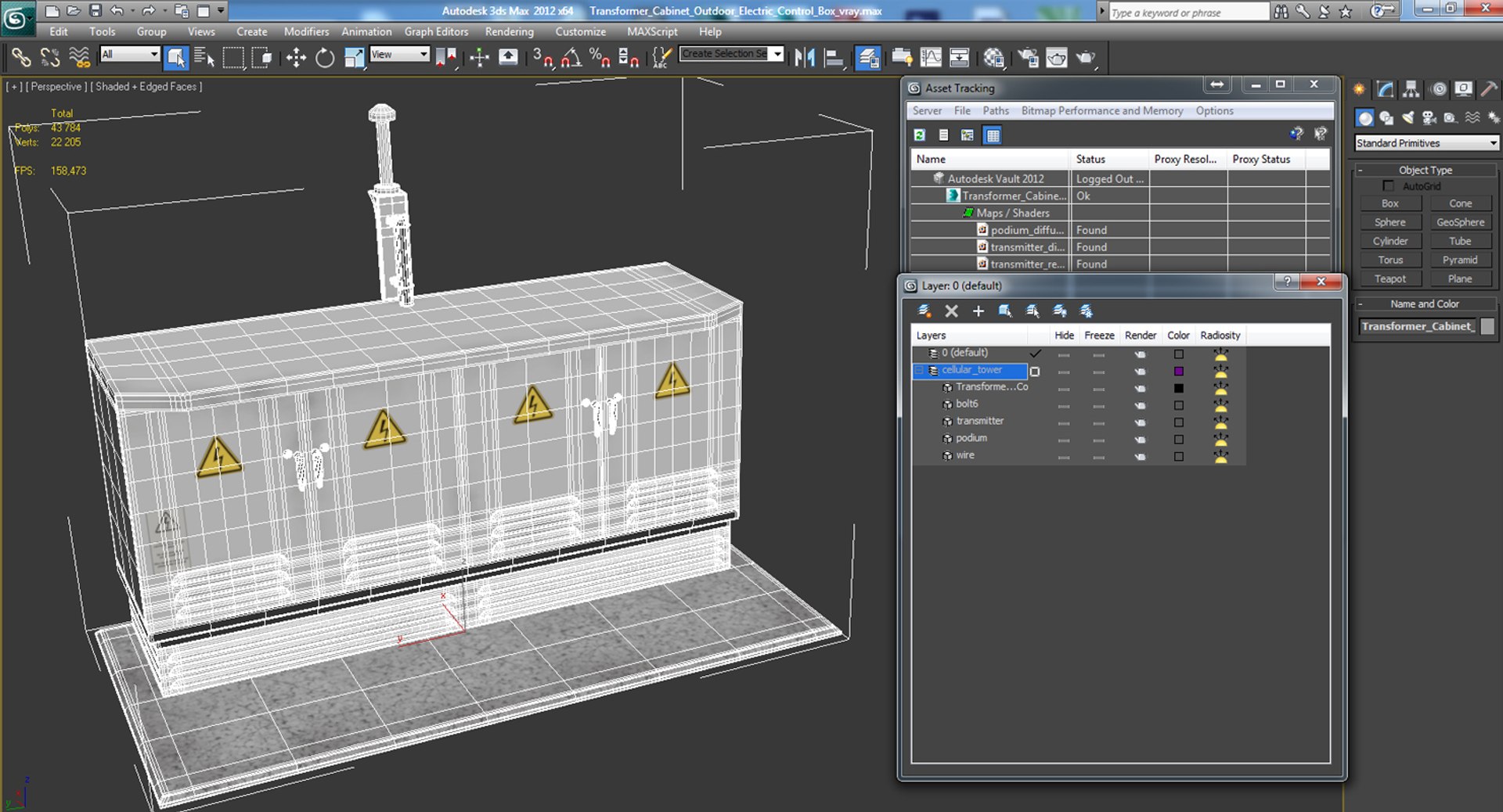 Cabinet Outdoor Electric Control 3D Model - TurboSquid 1220236