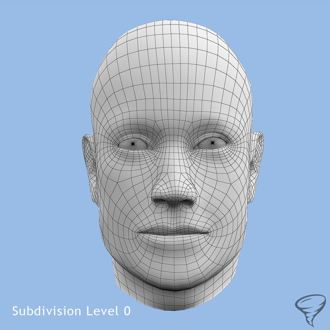 male head 3d max