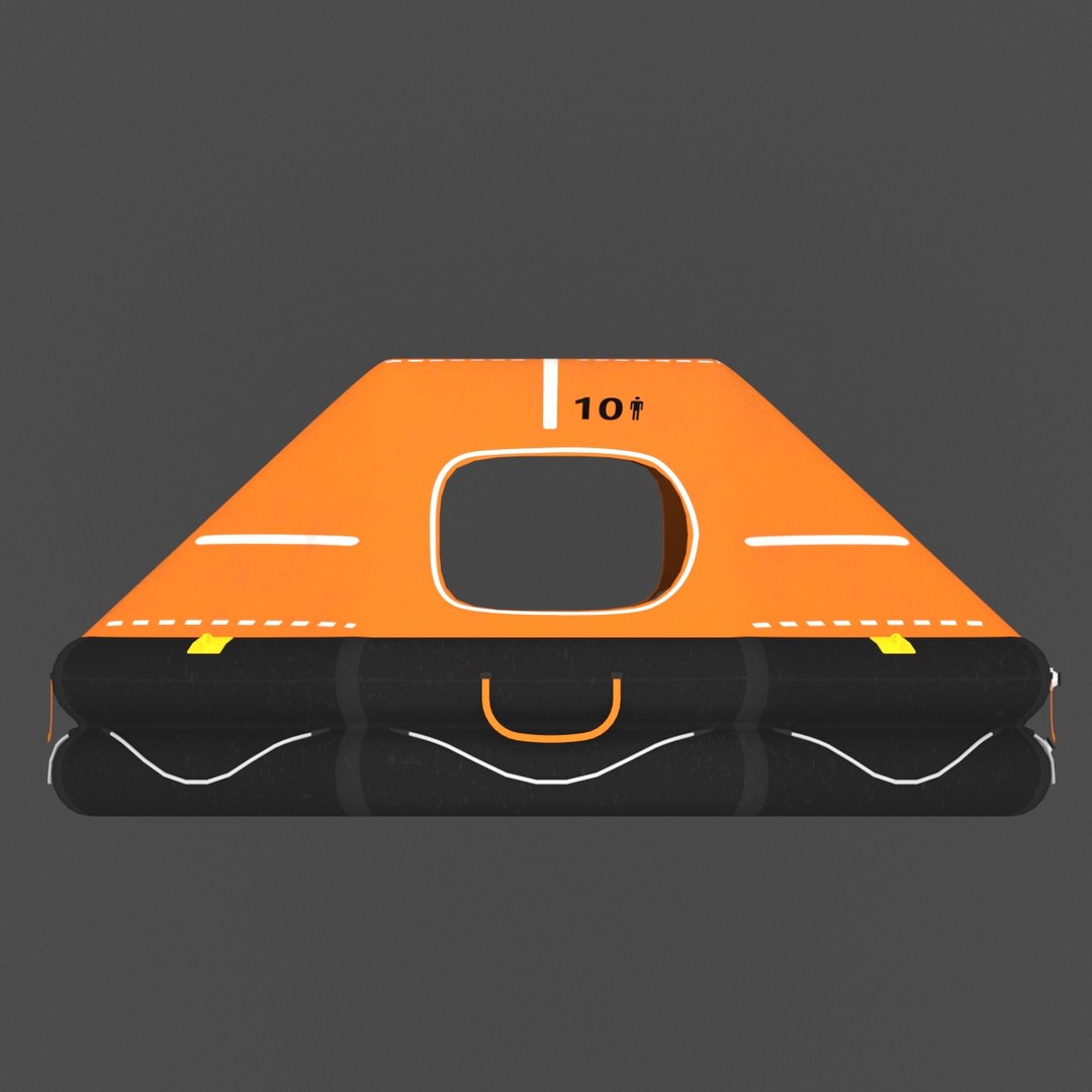 3D Life Raft 10 Person - TurboSquid 1481604