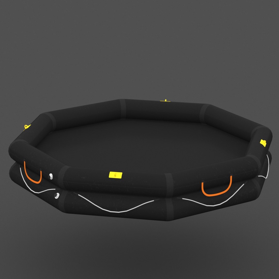 3D Life Raft 10 Person - TurboSquid 1481604