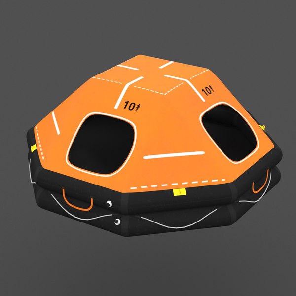3D life raft 10 person - TurboSquid 1481604