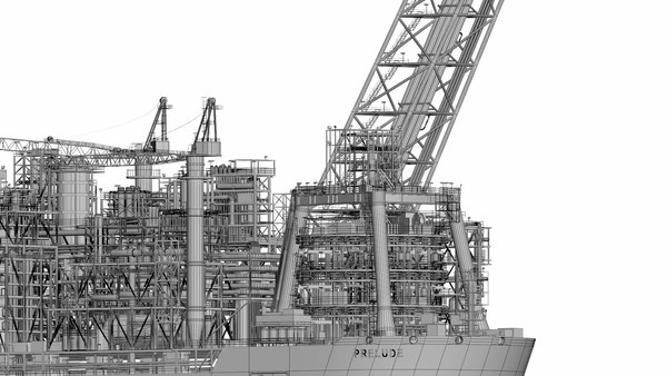 Shell prelude flng 3D model - TurboSquid 1435046