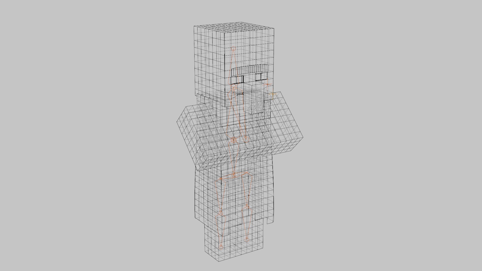 3D model Rigged Minecraft Villager - TurboSquid 1858478