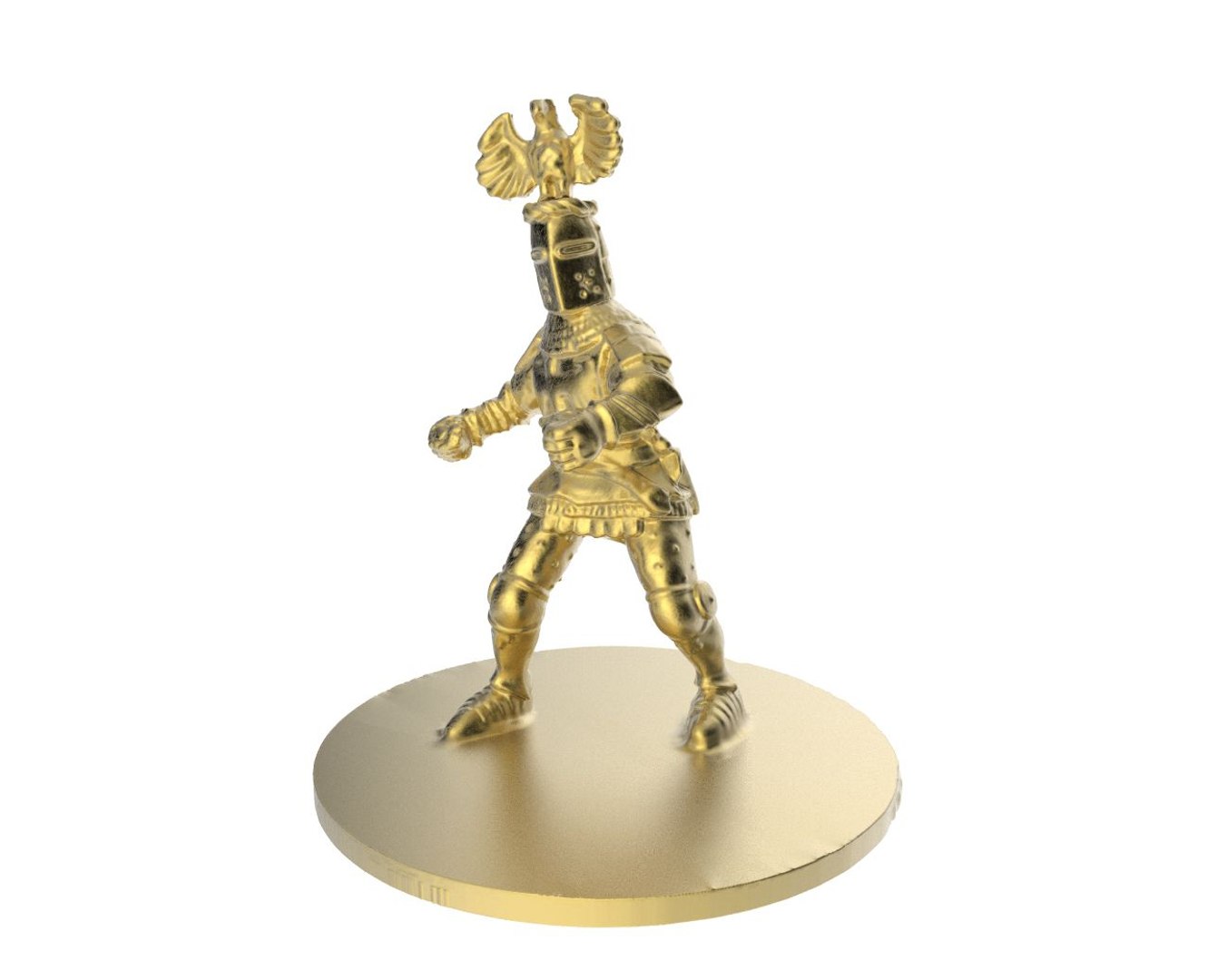 knight statue scan obj