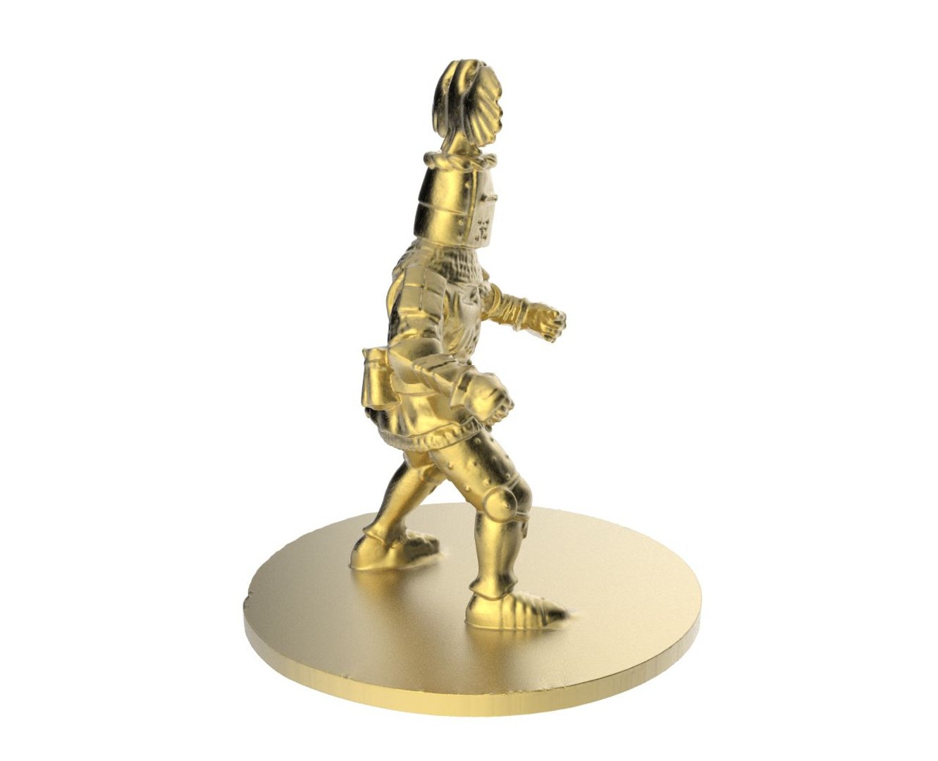 knight statue scan obj
