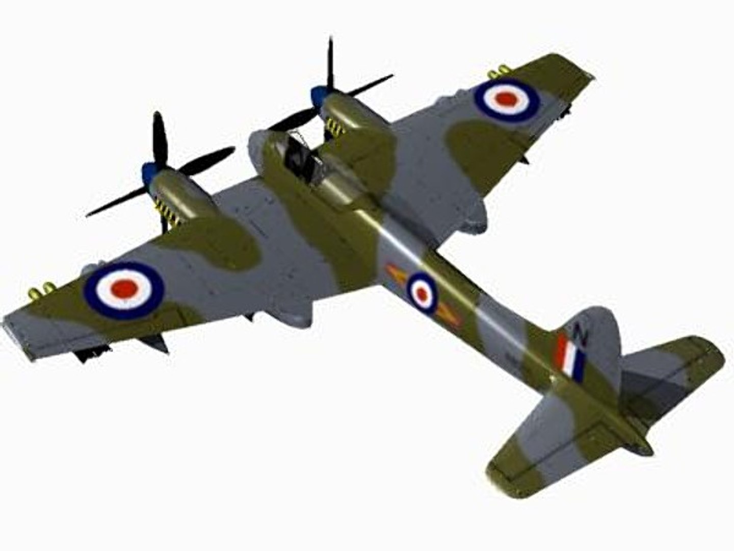 Haviland Hornet Fighters 3d Max