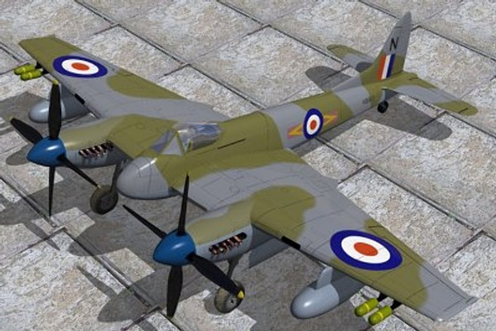 Haviland Hornet Fighters 3d Max