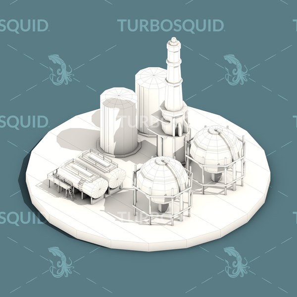 Low Poly Oil Industry Isometric Low-poly 3D model model - TurboSquid ...