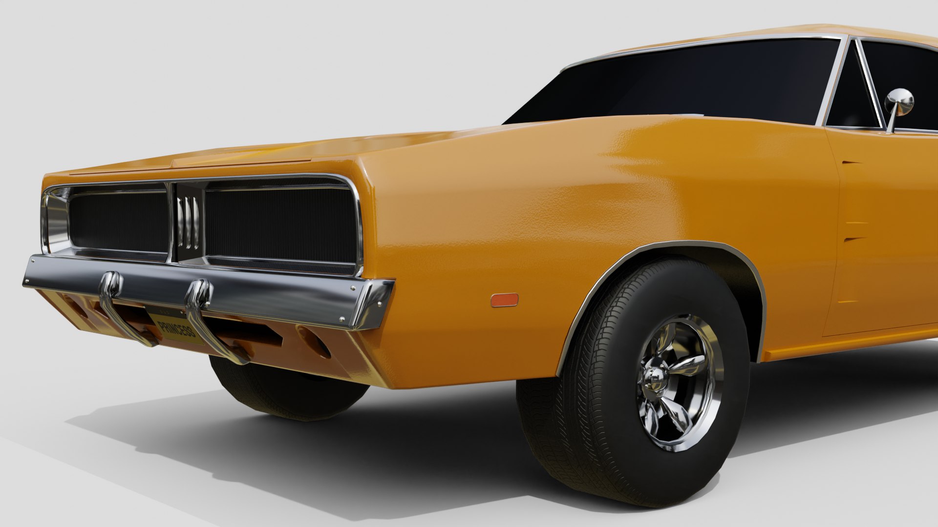 3D American Muscle Car Two-Tone Animation And Game-Ready - TurboSquid ...