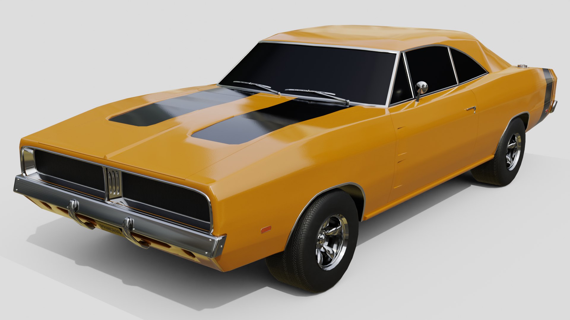 3D American Muscle Car Two-Tone Animation And Game-Ready - TurboSquid ...