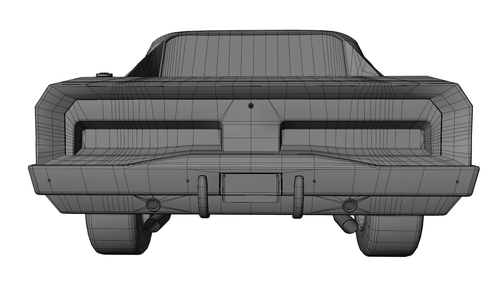 3D American Muscle Car Two-Tone Animation And Game-Ready - TurboSquid ...