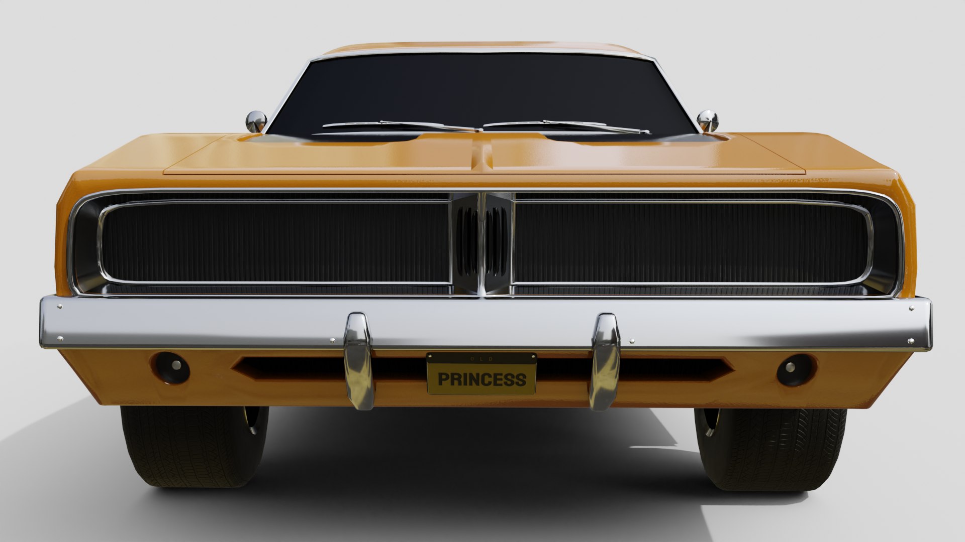 3D American Muscle Car Two-Tone Animation And Game-Ready - TurboSquid ...