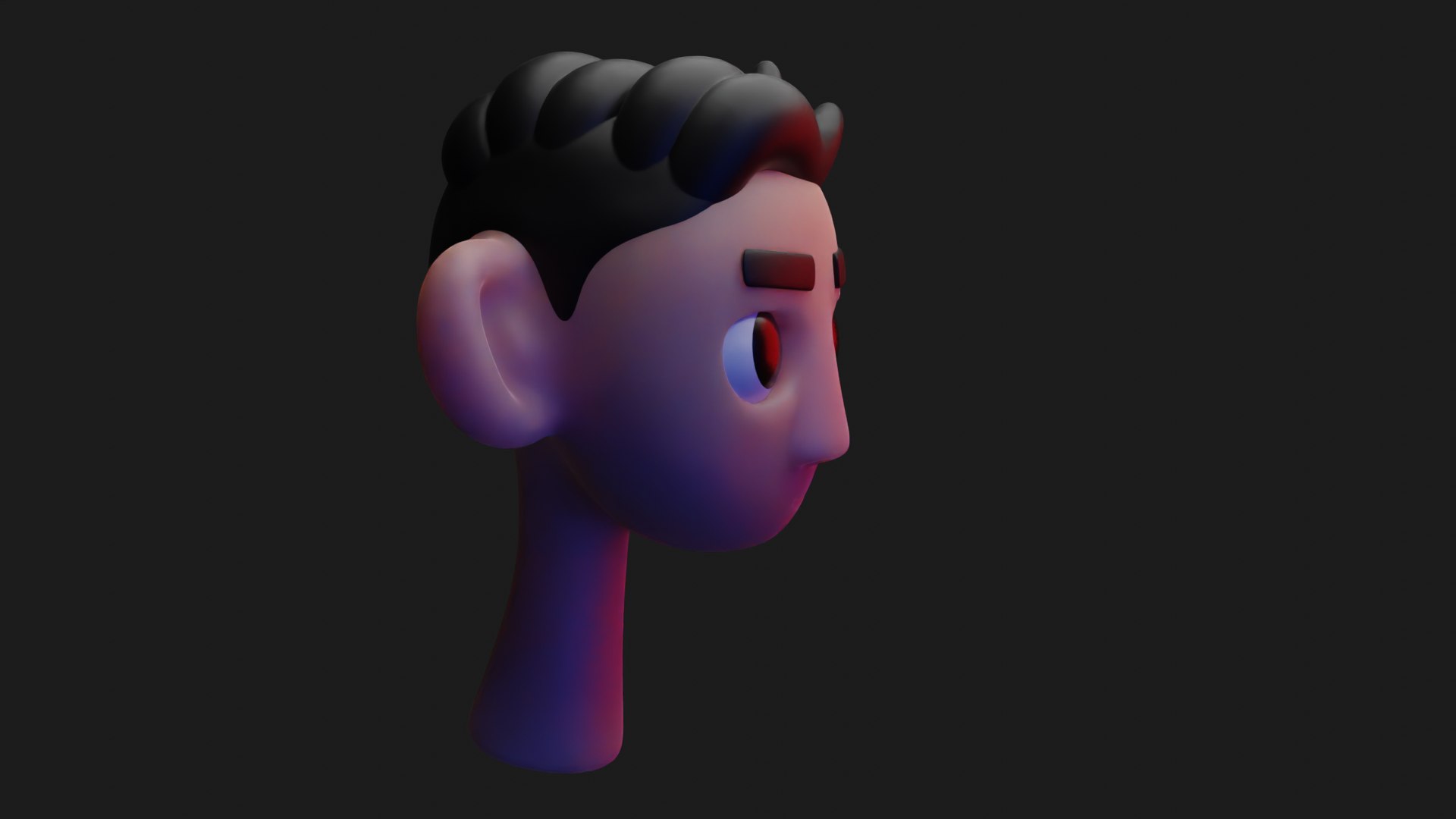 Stylized Cartoon Head - Blender Model - TurboSquid 2076443