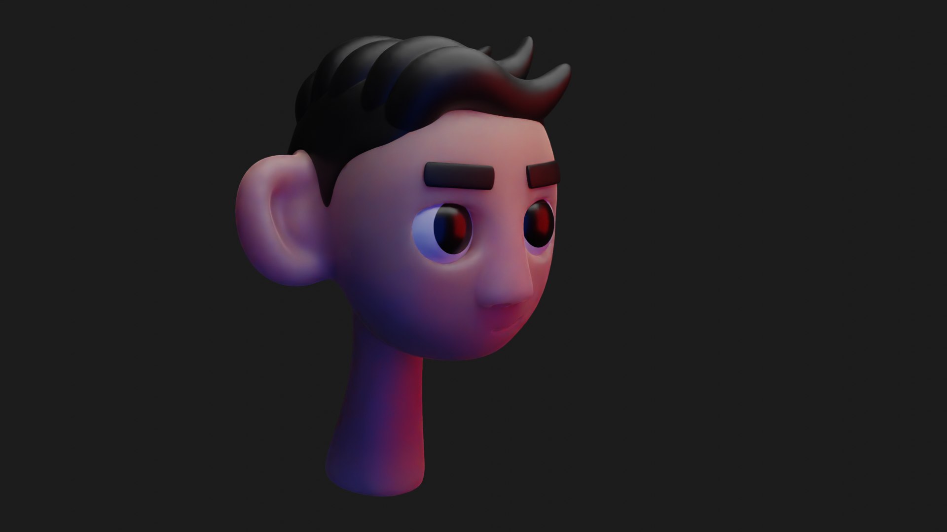 Stylized Cartoon Head - Blender Model - TurboSquid 2076443