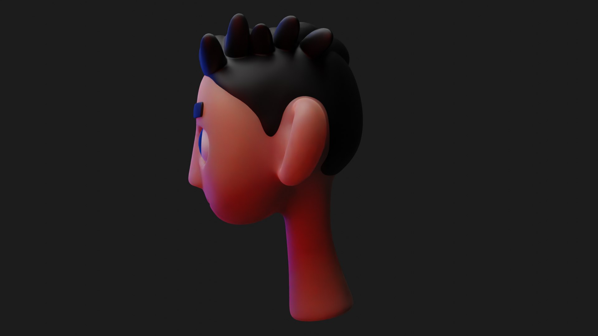 Stylized Cartoon Head - Blender Model - TurboSquid 2076443