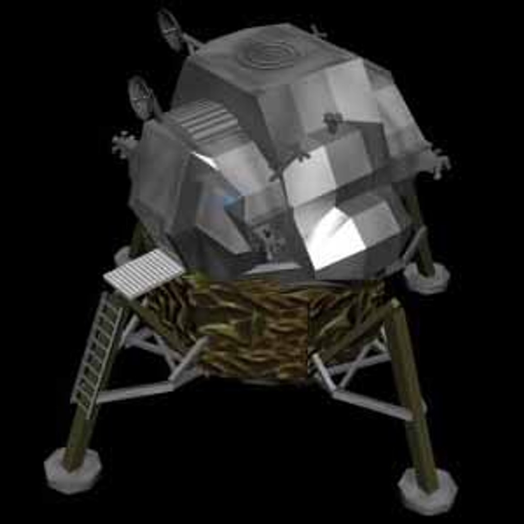 moon lander lunar module 3d model