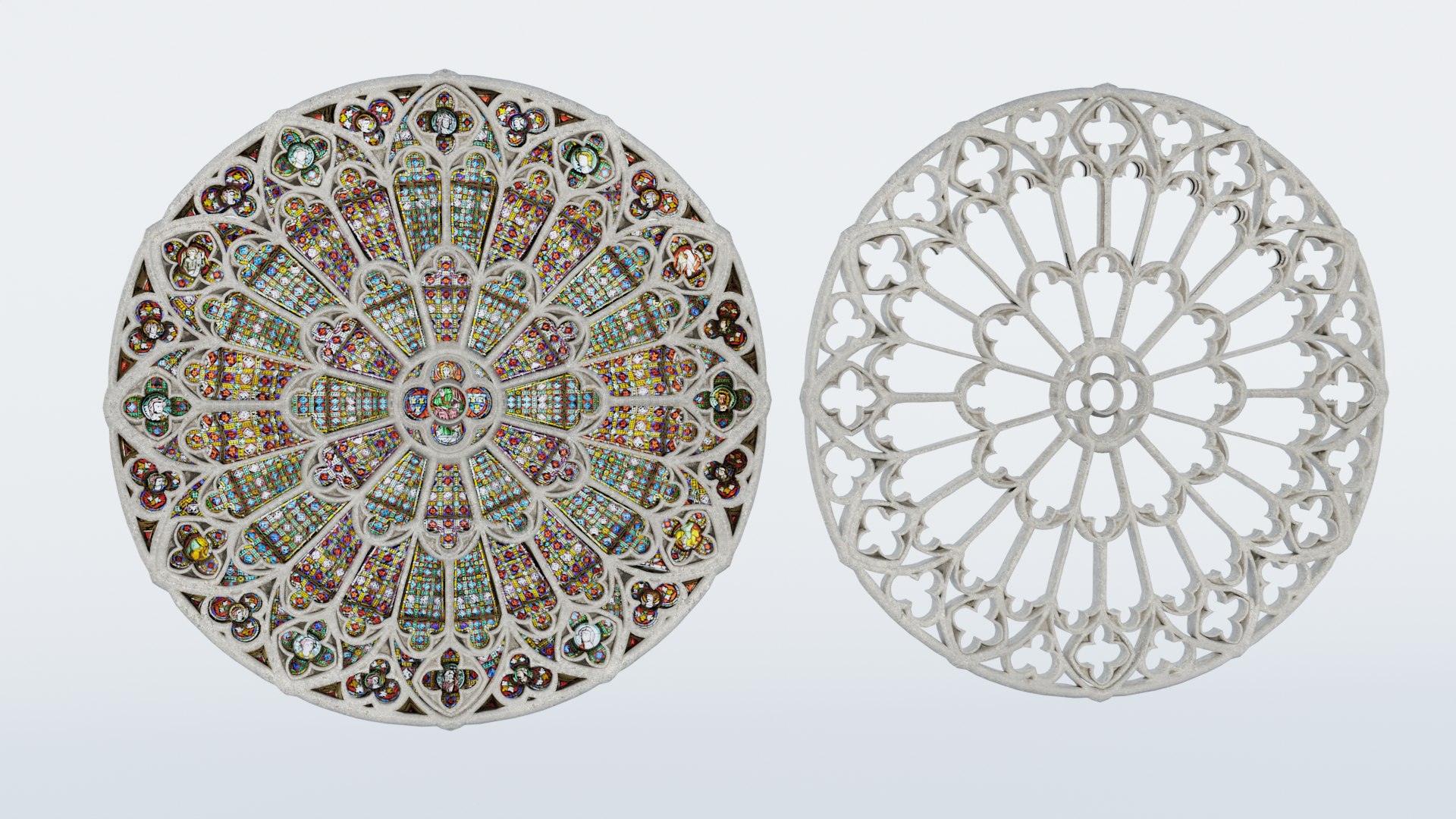 Rose Window 3D Model - TurboSquid 1927008