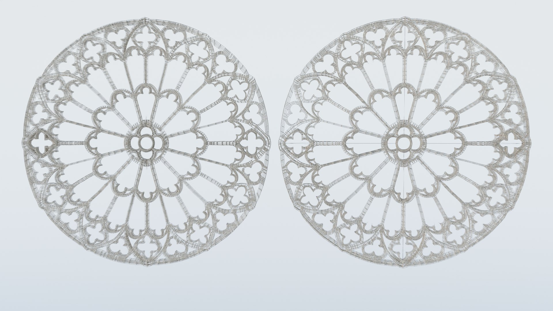 Rose Window 3D Model - TurboSquid 1927008
