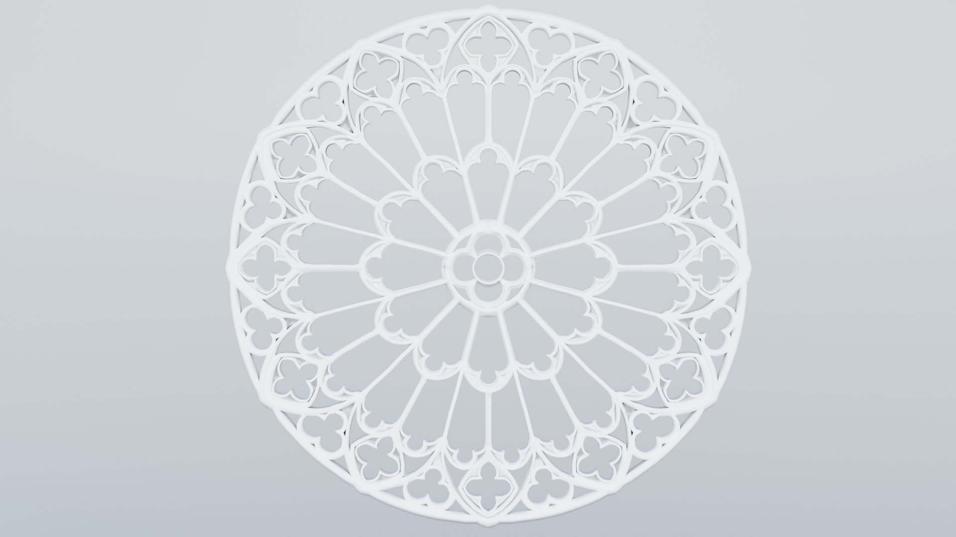 Rose Window 3D Model - TurboSquid 1927008