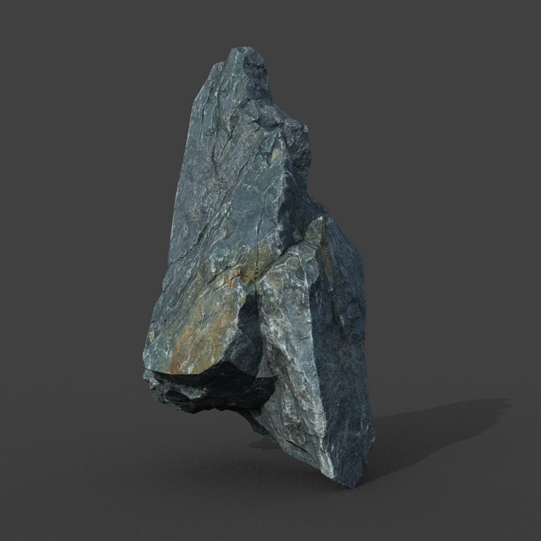 3D 9 Low Poly PBR Sharp Rock - TurboSquid 2163653