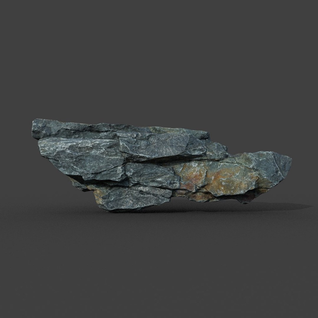 3D 9 Low Poly PBR Sharp Rock - TurboSquid 2163653