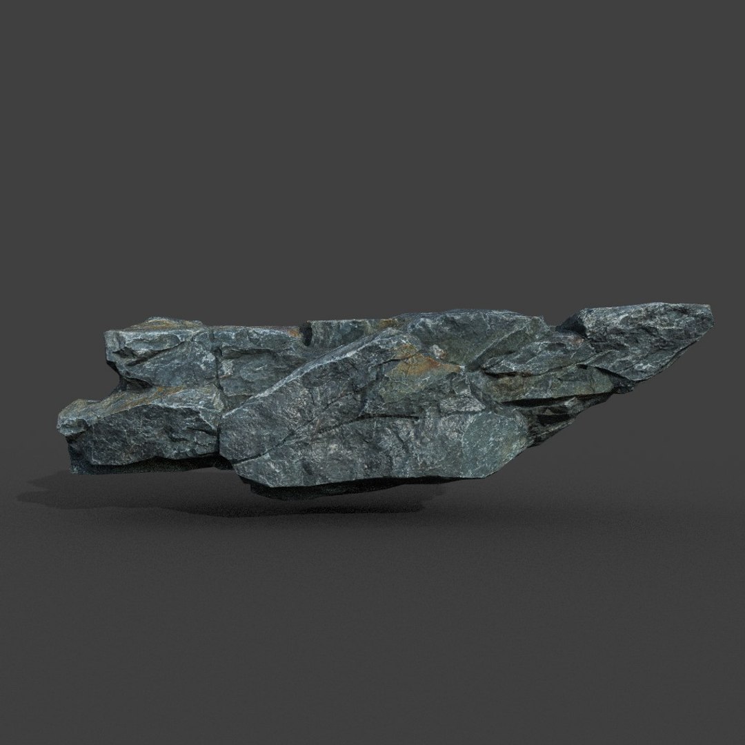 3D 9 Low Poly PBR Sharp Rock - TurboSquid 2163653