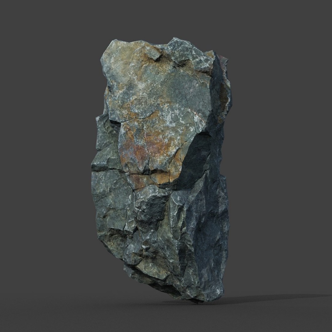 3D 9 Low Poly PBR Sharp Rock - TurboSquid 2163653