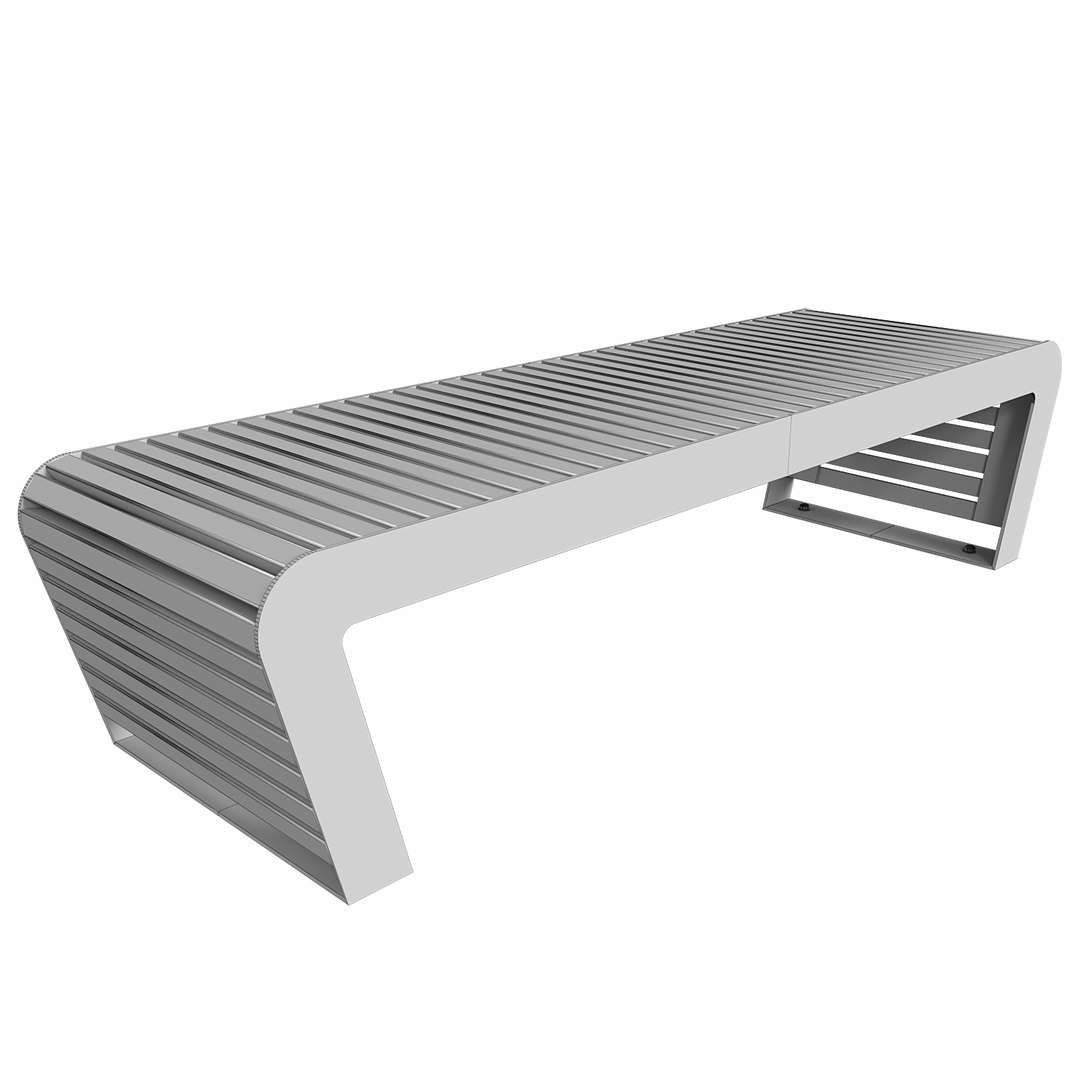 Bench "Flash" Backless Model - TurboSquid 1752710