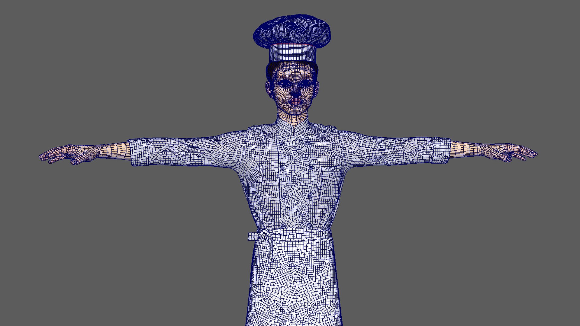 3D Male Chef - TurboSquid 1820388