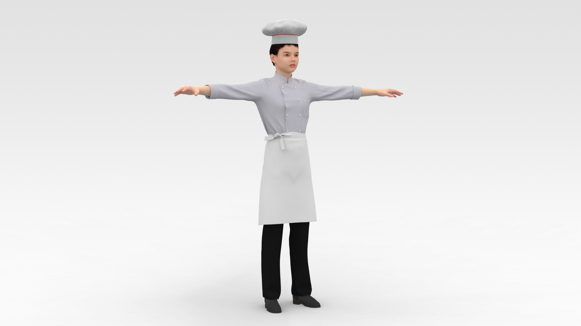 3D Male Chef - TurboSquid 1820388