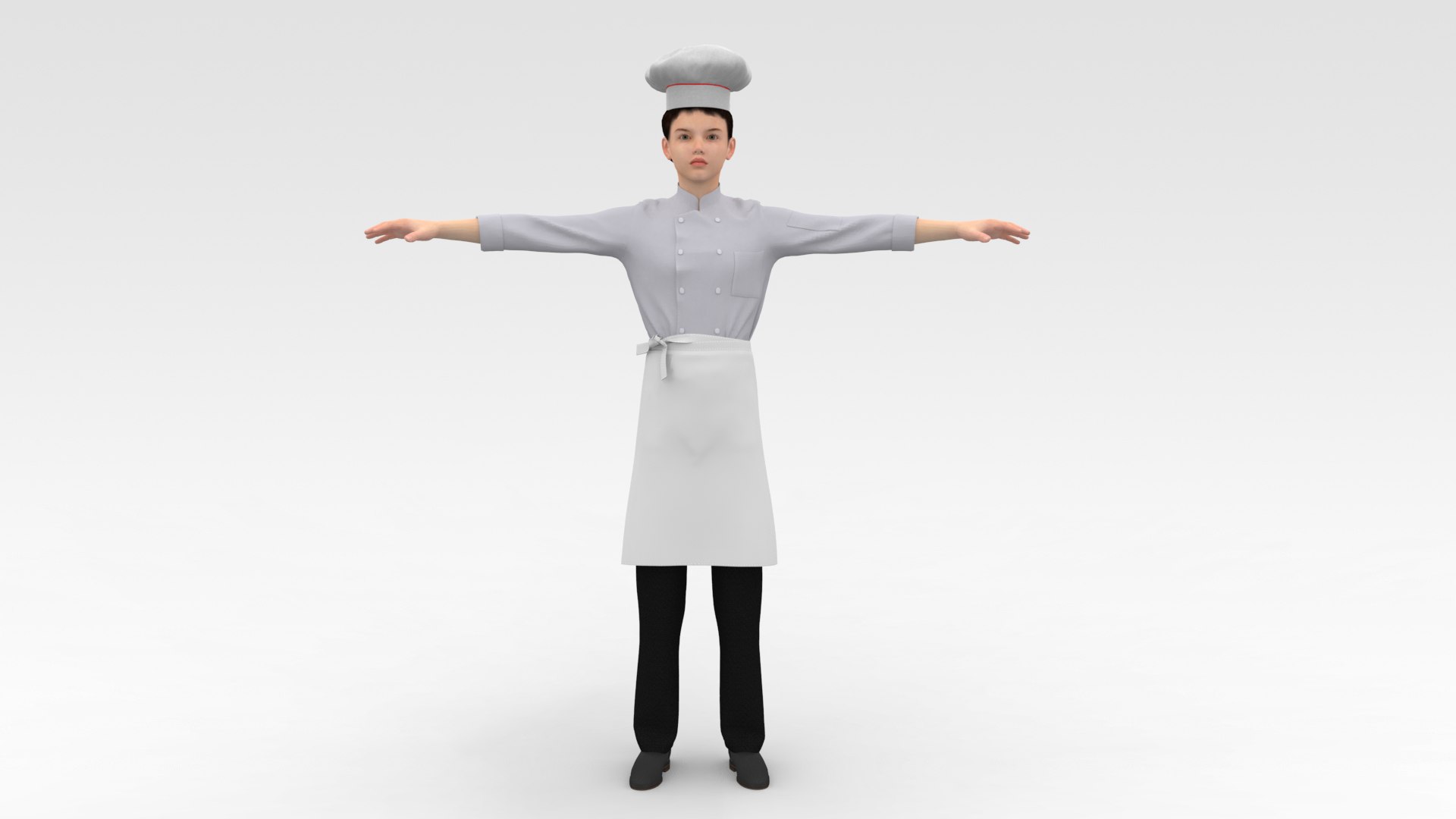 3D Male Chef - TurboSquid 1820388