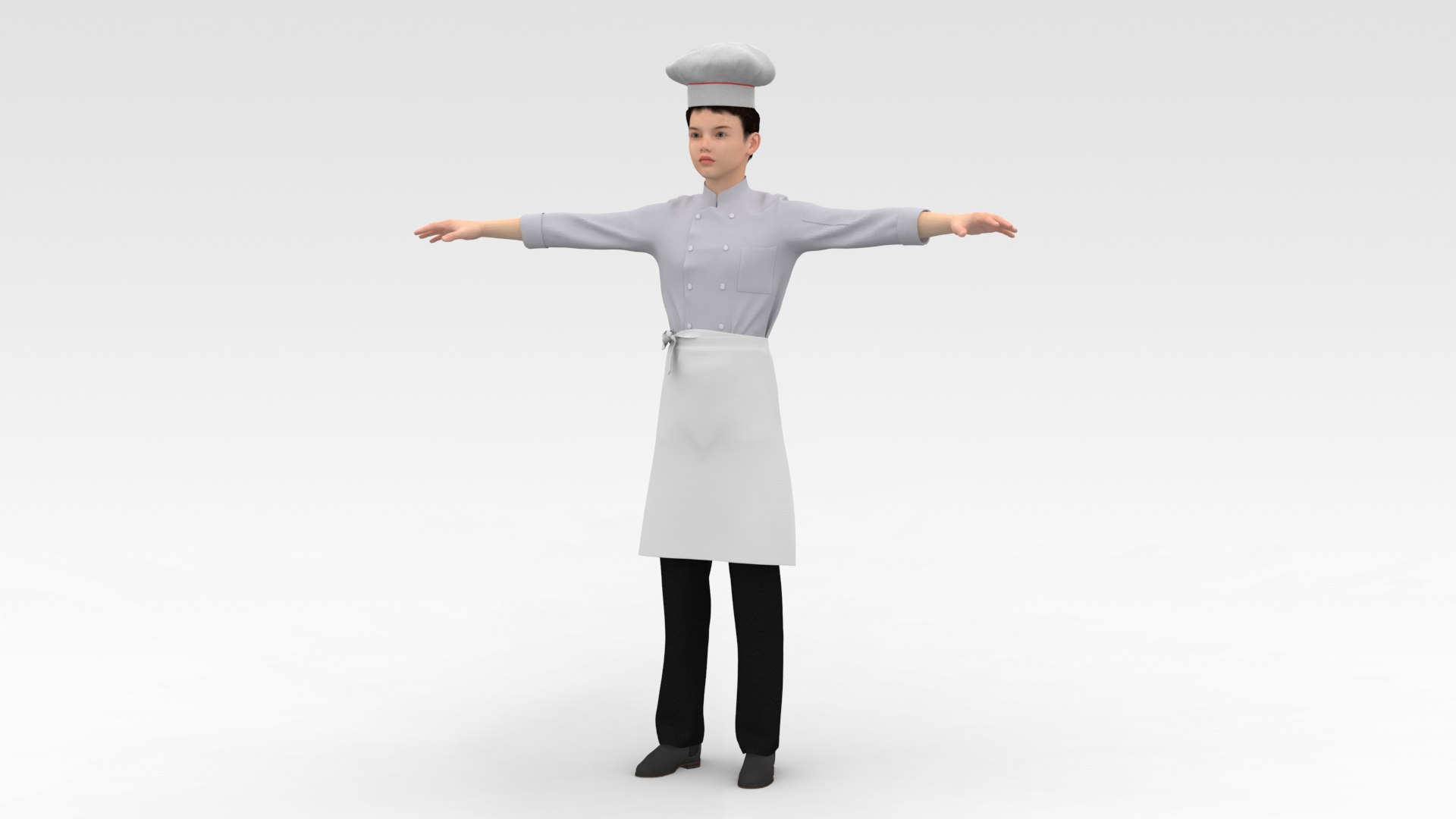 3D Male Chef - TurboSquid 1820388