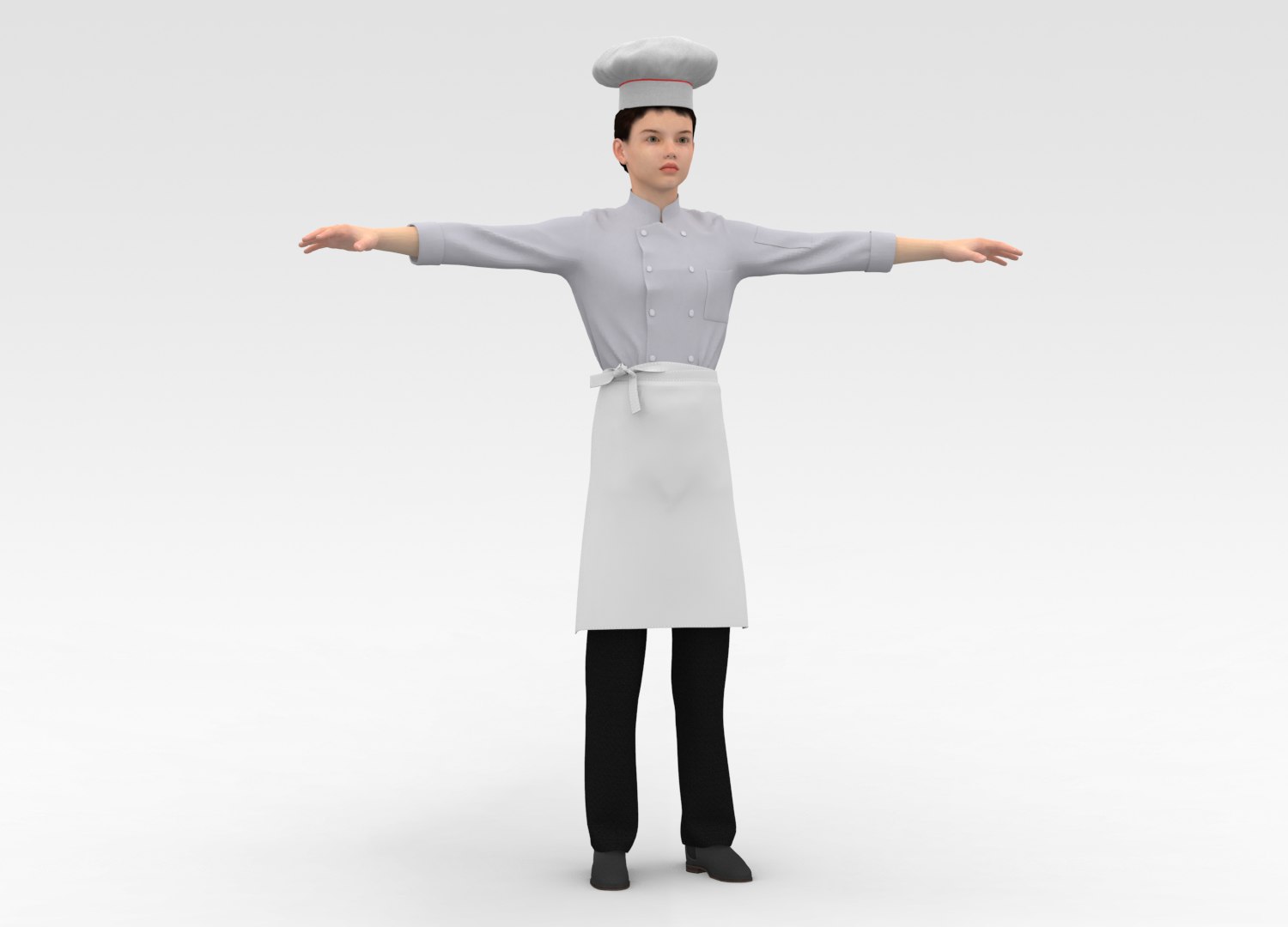 3D Male Chef - TurboSquid 1820388