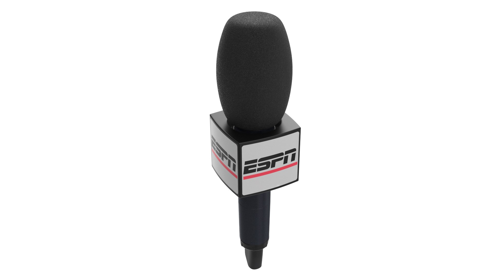 3D ESPN Wireless Reporting Microphone Square model - TurboSquid 2165577