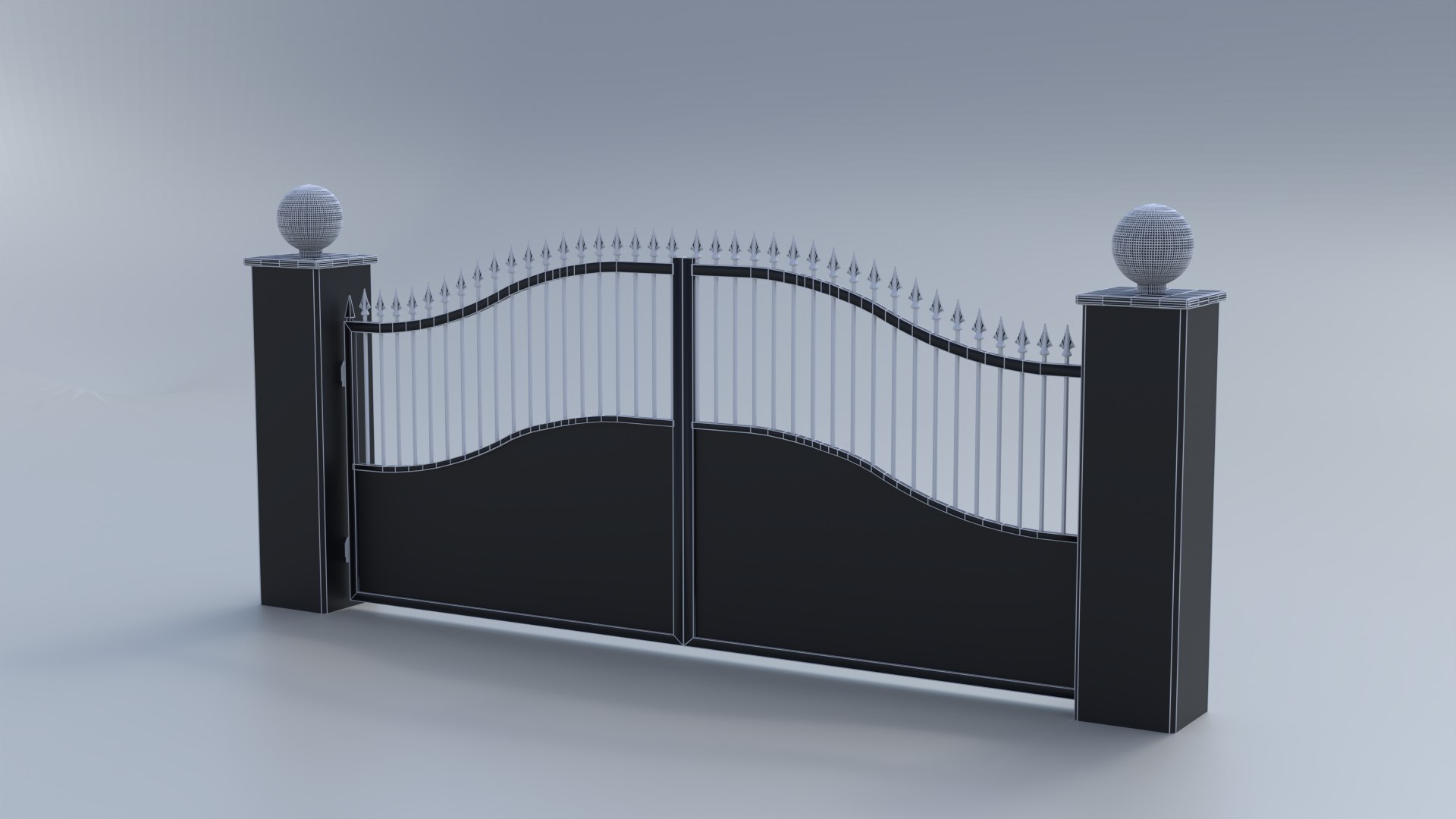 Driveway Gate 3D Model - TurboSquid 1980139